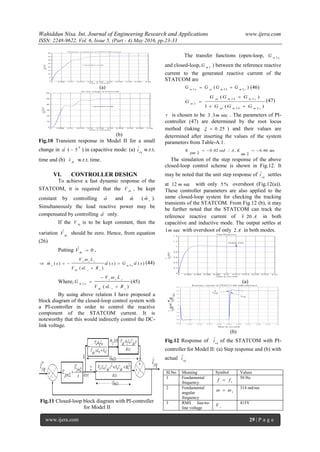 Small Signal Modeling Of Controller For Statcom Used In Distribution System For Reactive Power ...