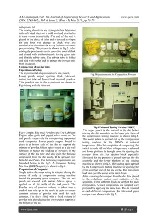 Experimental Determination of Compacting Characteristics of Copper ...