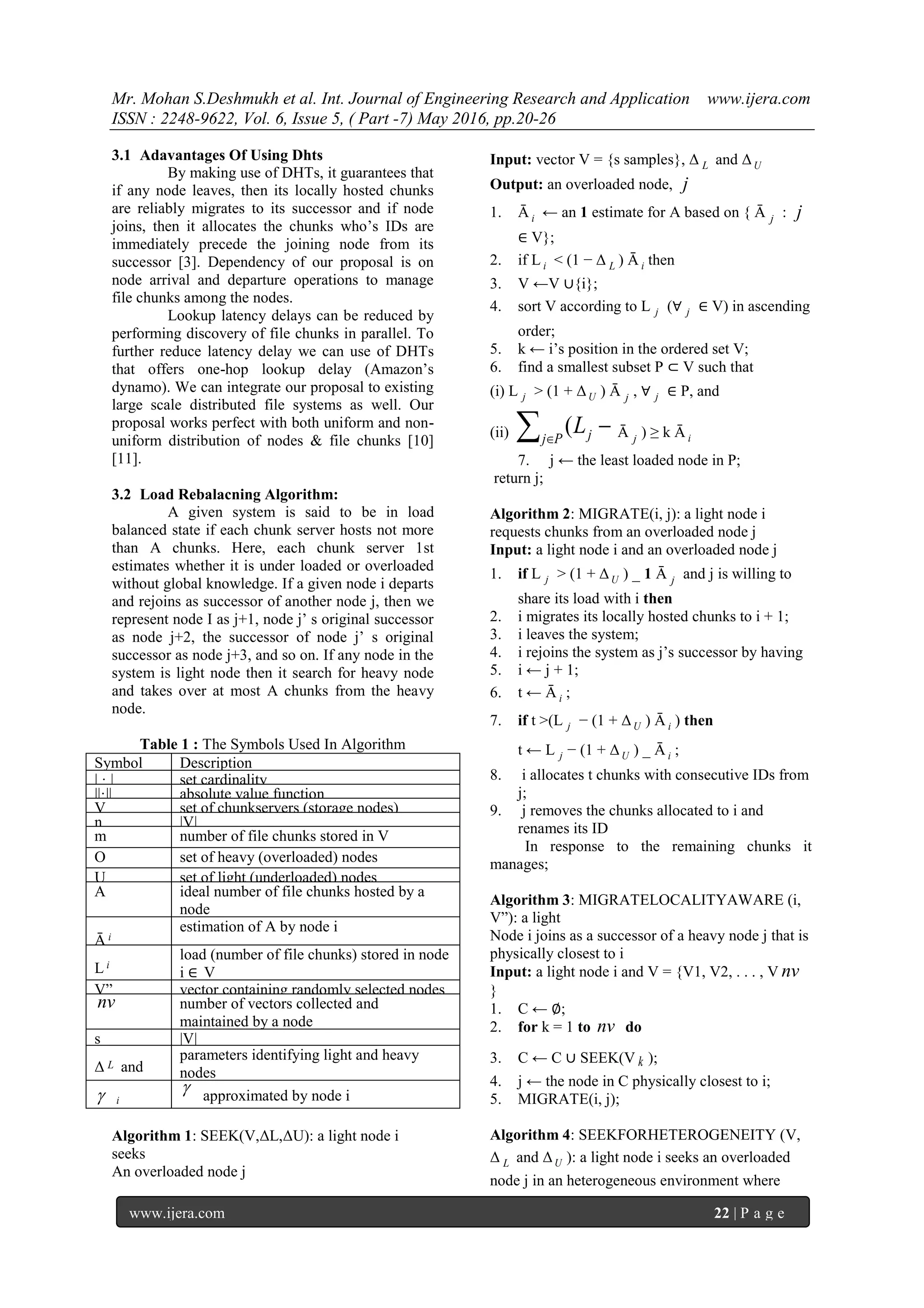 Efficient Load Rebalancing For Distributed File System In Clouds Pdf