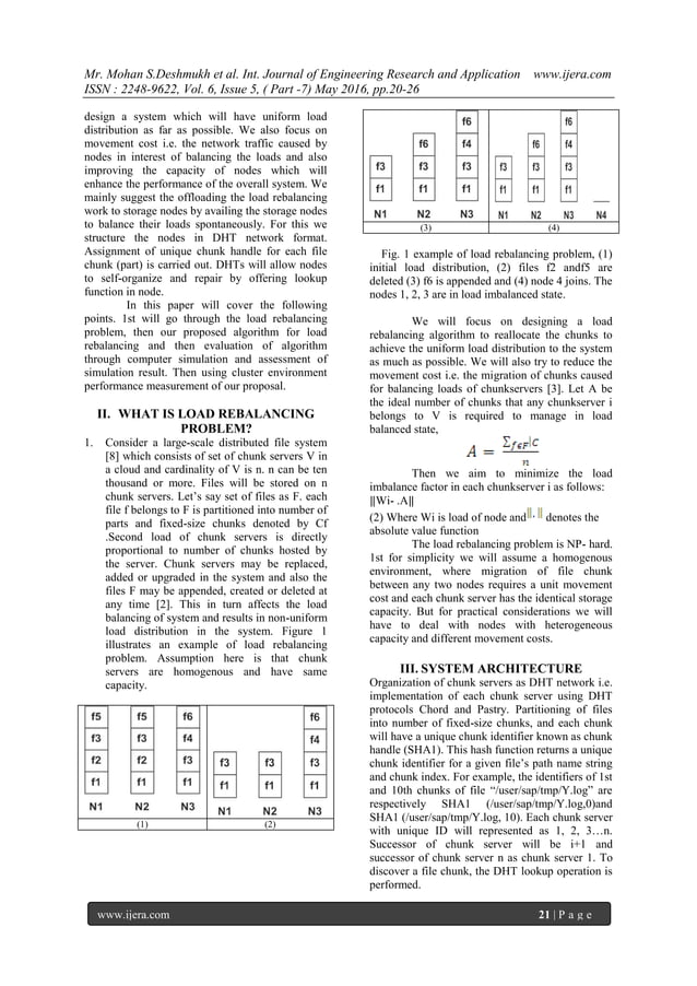 Efficient load rebalancing for distributed file system in Clouds | PDF
