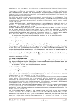 Data Clustering using Autoregressive Integrated Moving Average (ARIMA) model for Islamic Country ...