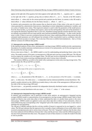 Data Clustering using Autoregressive Integrated Moving Average (ARIMA) model for Islamic Country ...