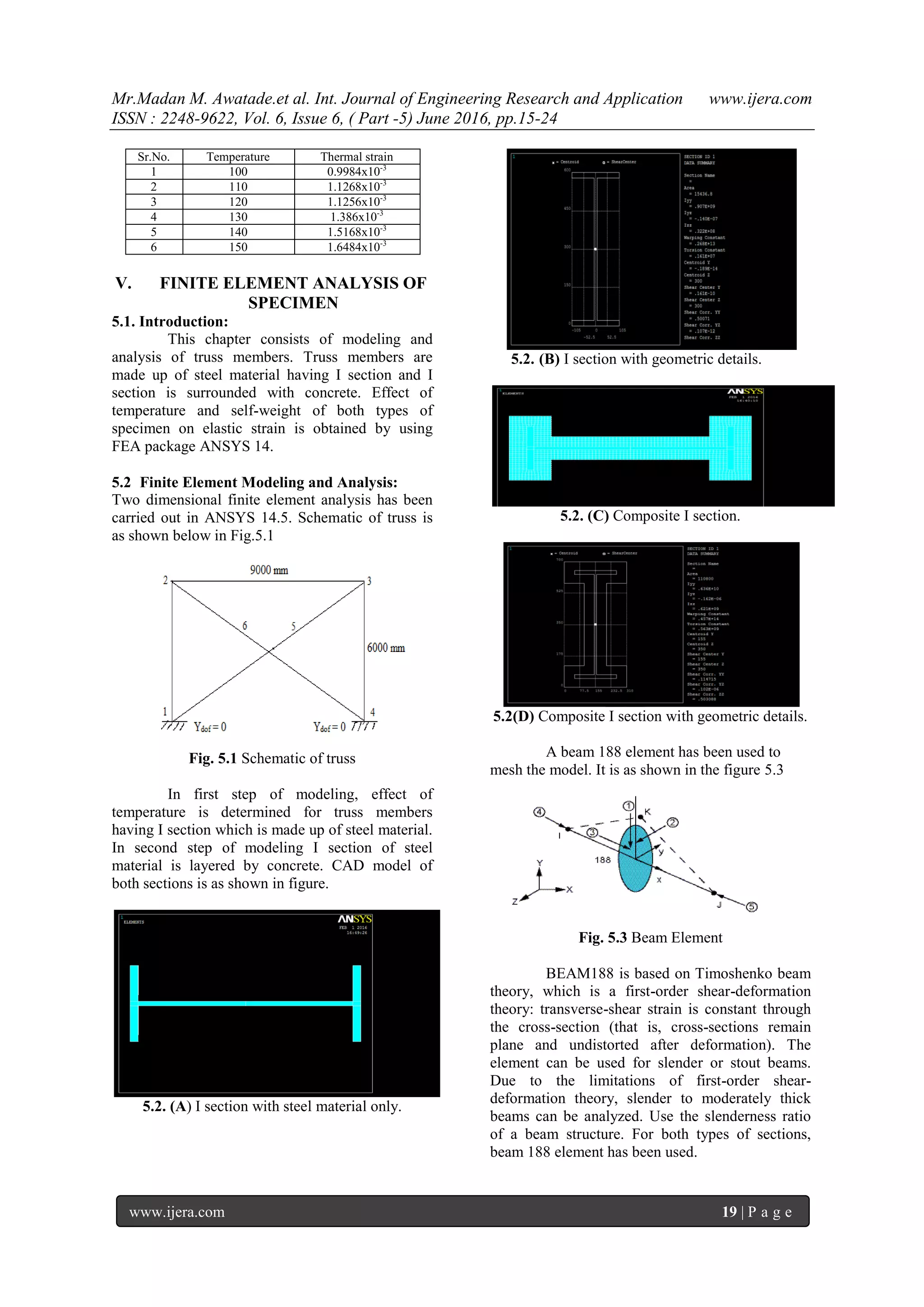 Finite Element Modeling for Effect of Fire on Steel Frame | PDF
