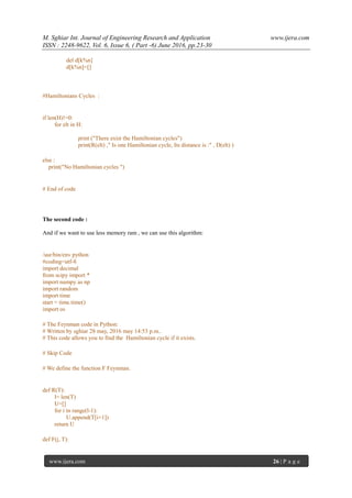 Atomic algorithm and the servers' s use to find the Hamiltonian cycles | PDF | Programming ...