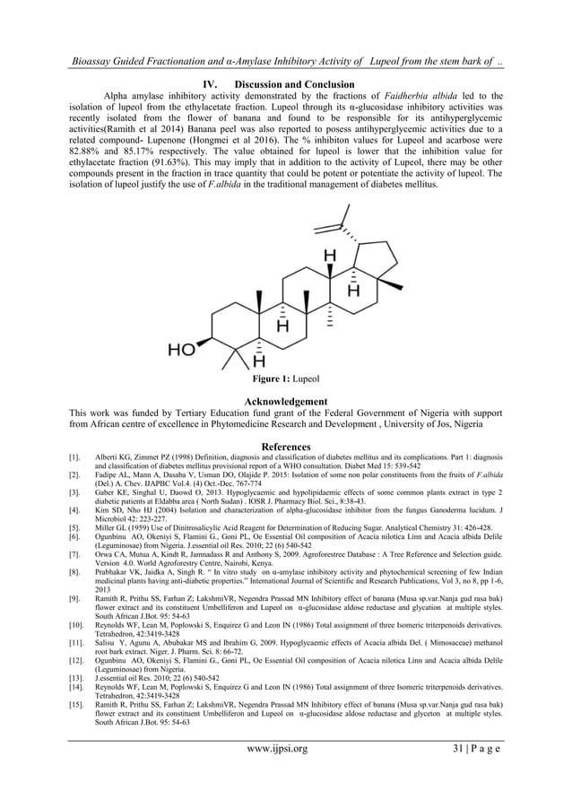 Bioassay Guided Fractionation and α-Amylase Inhibitory Activity of ...