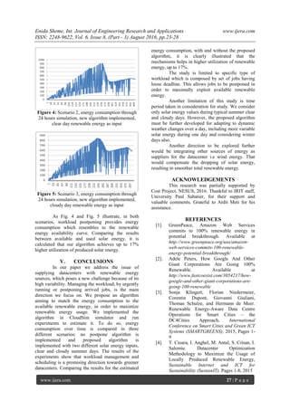 Implementing Workload Postponing In Cloudsim to Maximize Renewable Energy Utilization | PDF