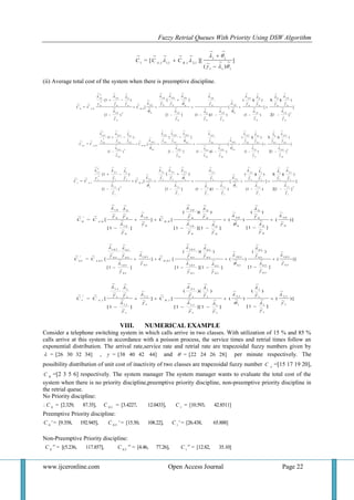 Fuzzy Retrial Queues with Priority using DSW Algorithm | PDF