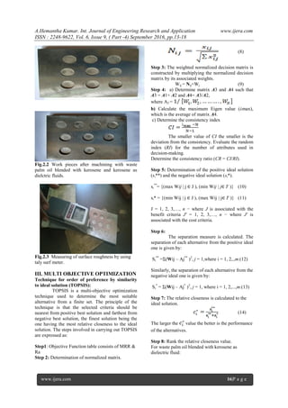 Optimization of Process Parameters And Dielectric Fluids on Machining En 31 By Using Topsis | PDF