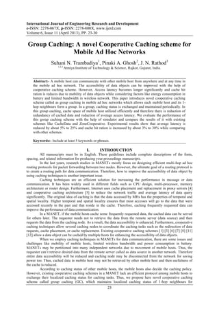 International Journal of Engineering Research and Development (IJERD) | PDF