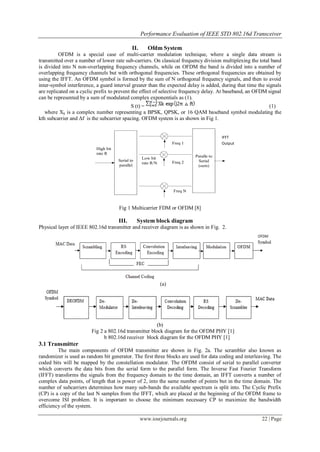 Performance Evaluation of IEEE STD 802.16d Transceiver | PDF