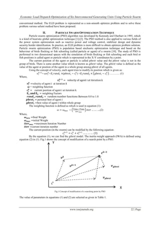 Economic Load Dispatch Optimization of Six Interconnected Generating Units Using Particle Swarm ...
