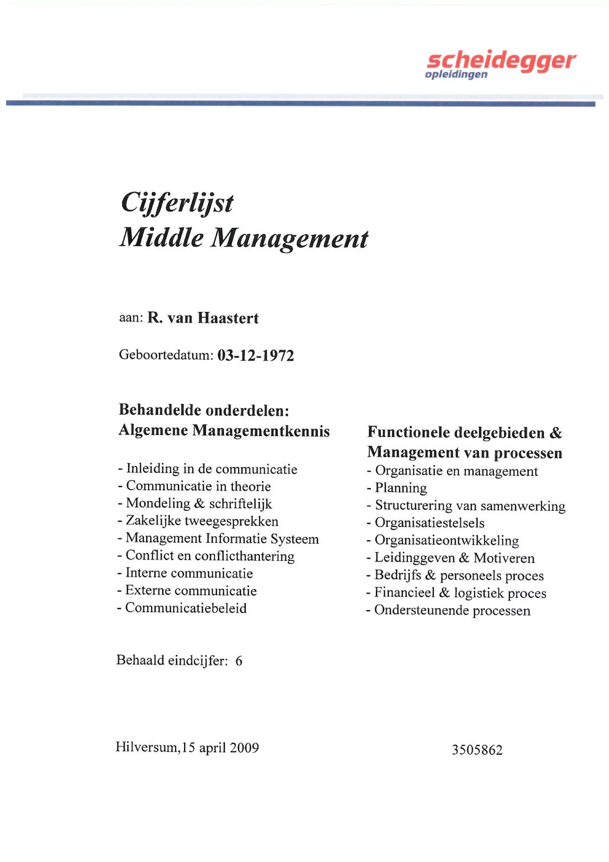Middle Management | PDF