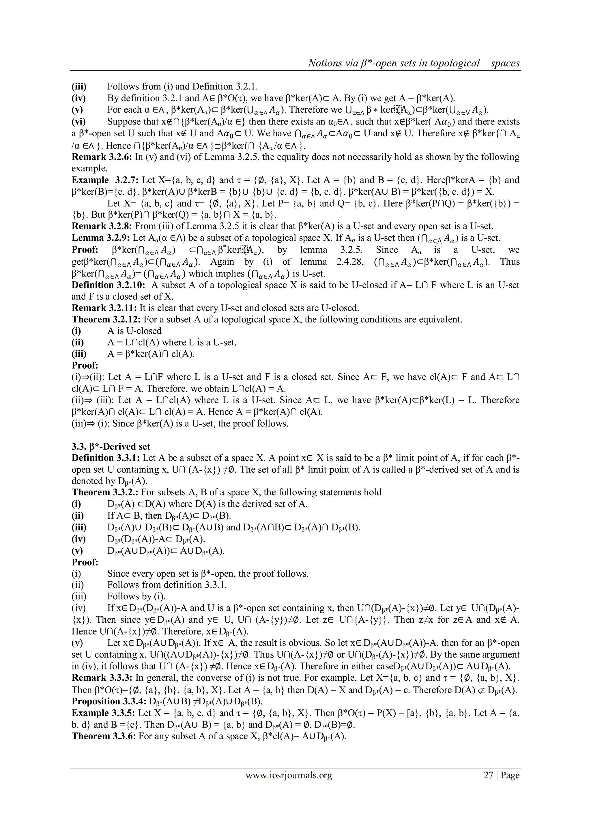 Notions via β*-open sets in topological spaces | PDF