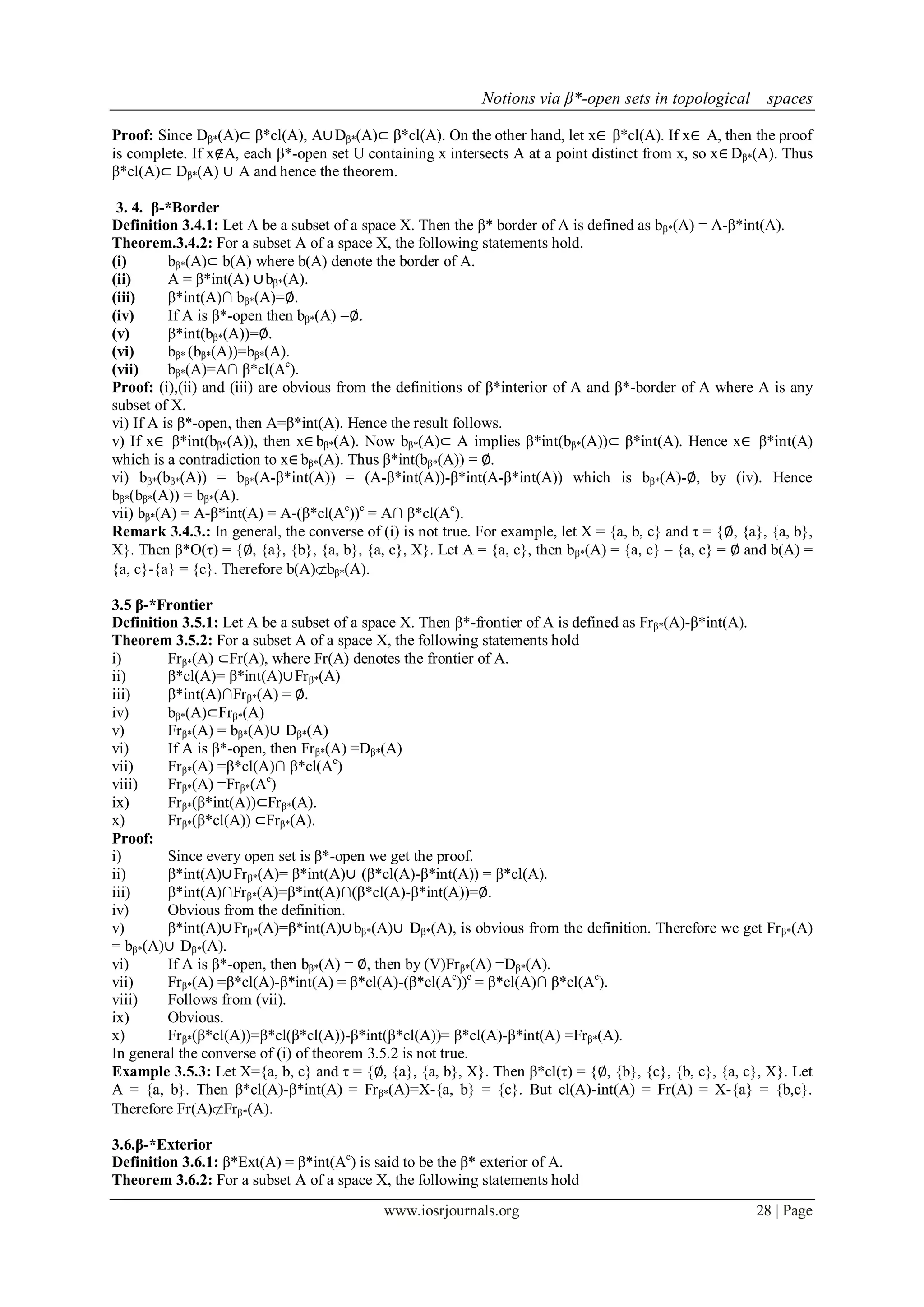 Notions via β*-open sets in topological spaces | PDF