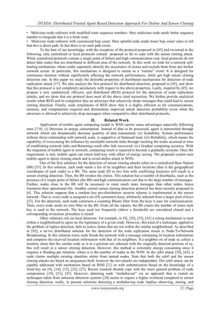 DTADA: Distributed Trusted Agent Based Detection Approach For Doline And Sensor Cloning Attacks ...