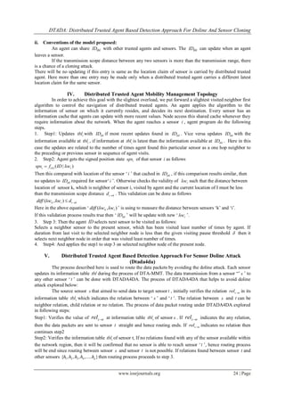 DTADA: Distributed Trusted Agent Based Detection Approach For Doline And Sensor Cloning Attacks ...
