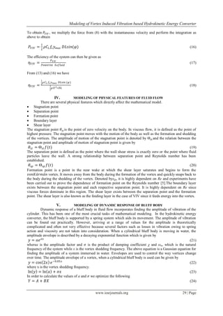 Modeling of Vortex Induced Vibration based Hydrokinetic Energy Converter | PDF