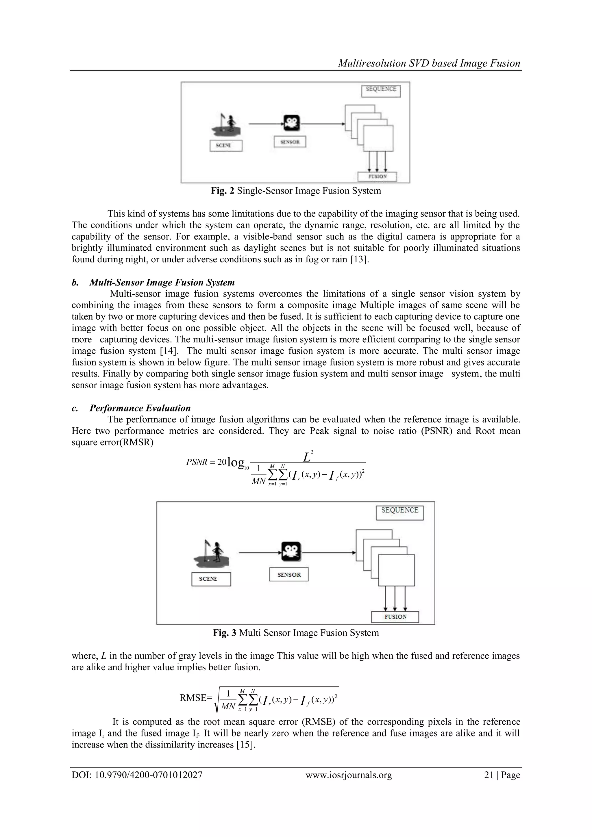 Multiresolution SVD based Image Fusion | PDF