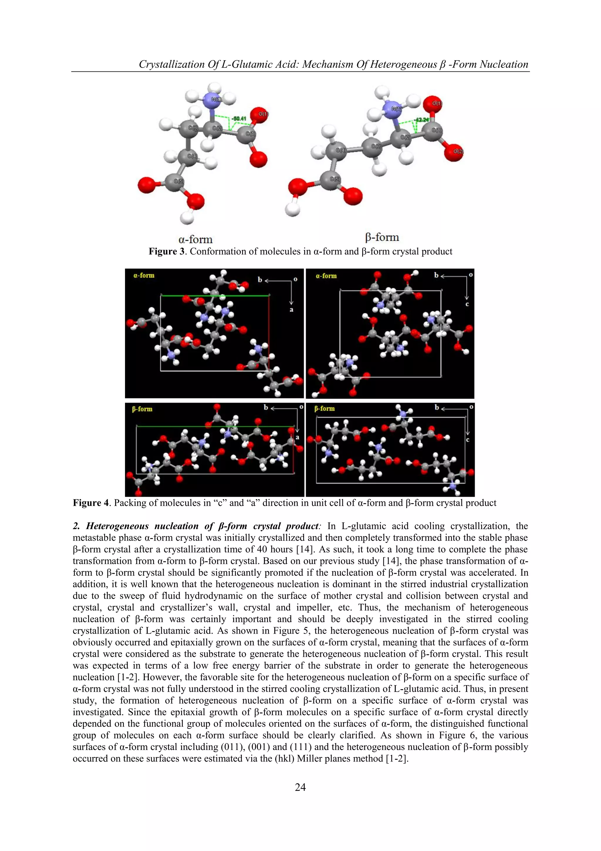 Crystallization of L-Glutamic Acid: Mechanism of Heterogeneous β -Form ...