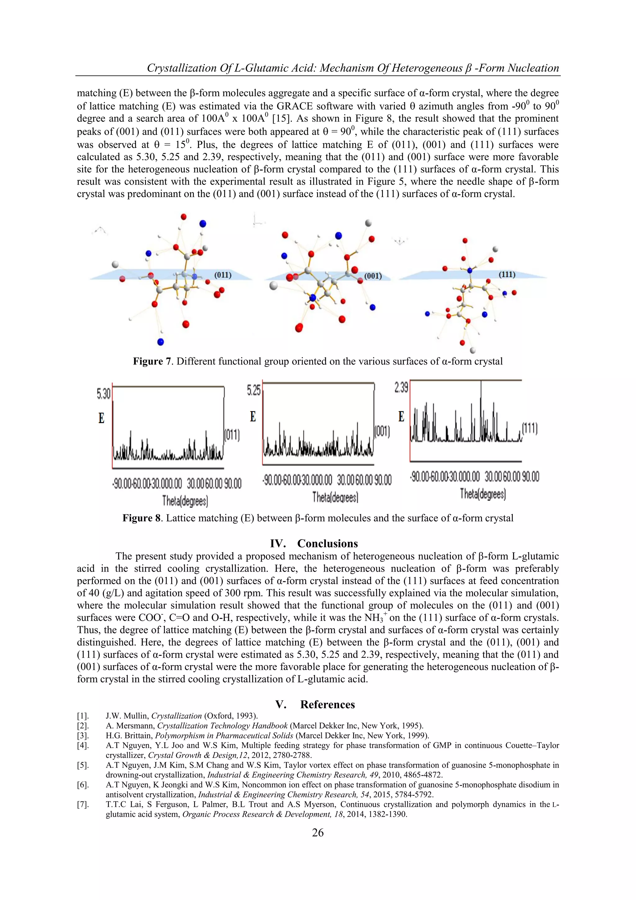 Crystallization of L-Glutamic Acid: Mechanism of Heterogeneous β -Form ...