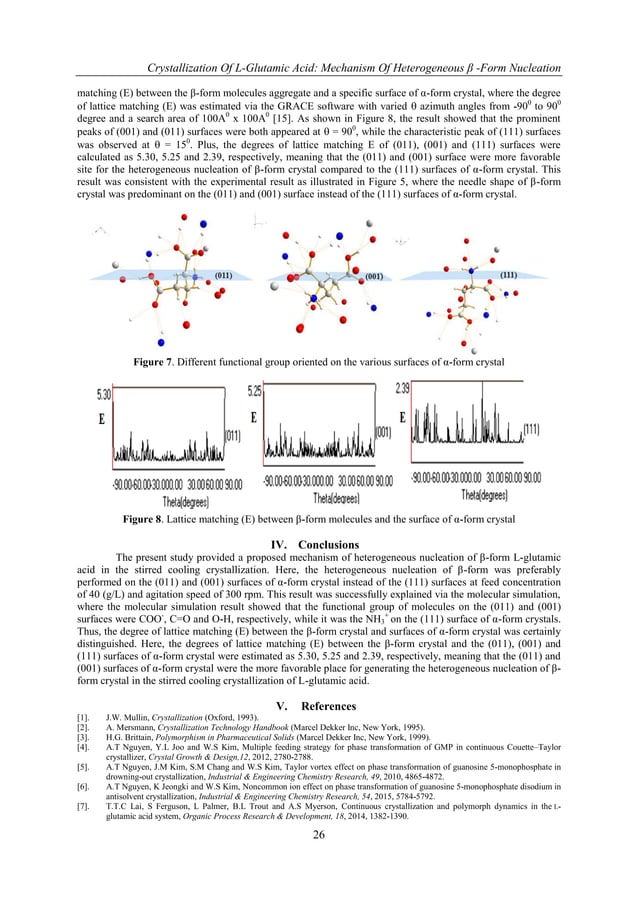 Crystallization of L-Glutamic Acid: Mechanism of Heterogeneous β -Form Nucleation | PDF