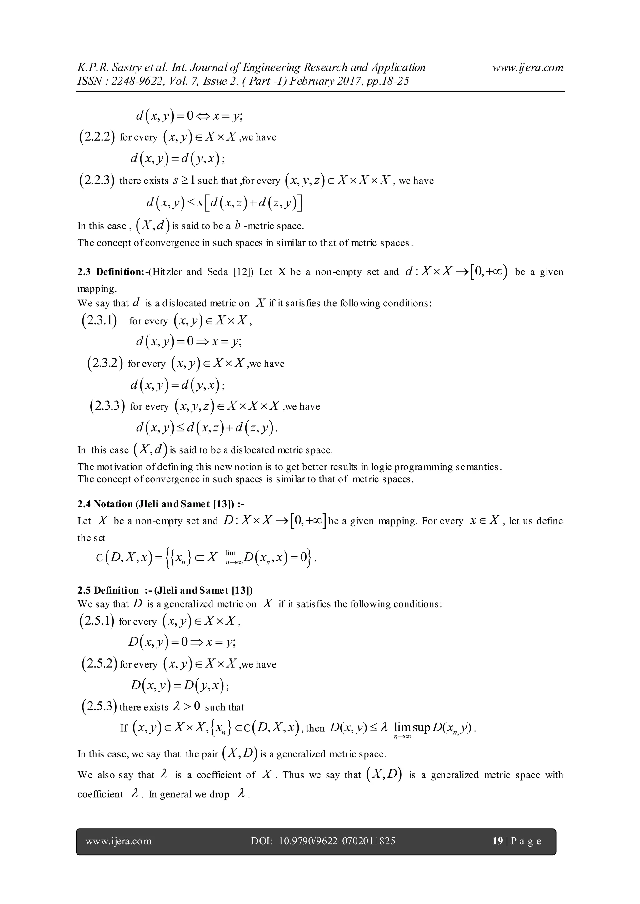 Fixed Point Theorems For Weak K Quasi Contractions On A Generalized