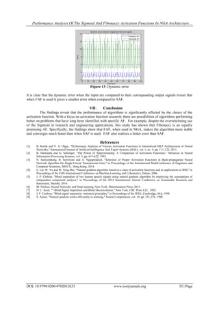 Performance Analysis of the Sigmoid and Fibonacci Activation Functions in NGA Architecture for a ...