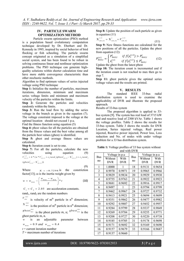Optimal Placement Of Dynamic Voltage Restorer In Distribution Systems For Voltage Improvement