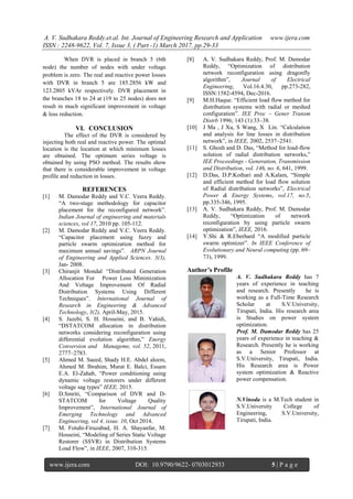 Optimal Placement of Dynamic Voltage Restorer in Distribution Systems for Voltage Improvement ...