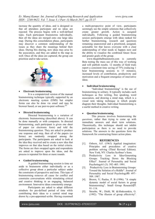 Brainstorming: Thinking - Problem Solving Strategy | PDF