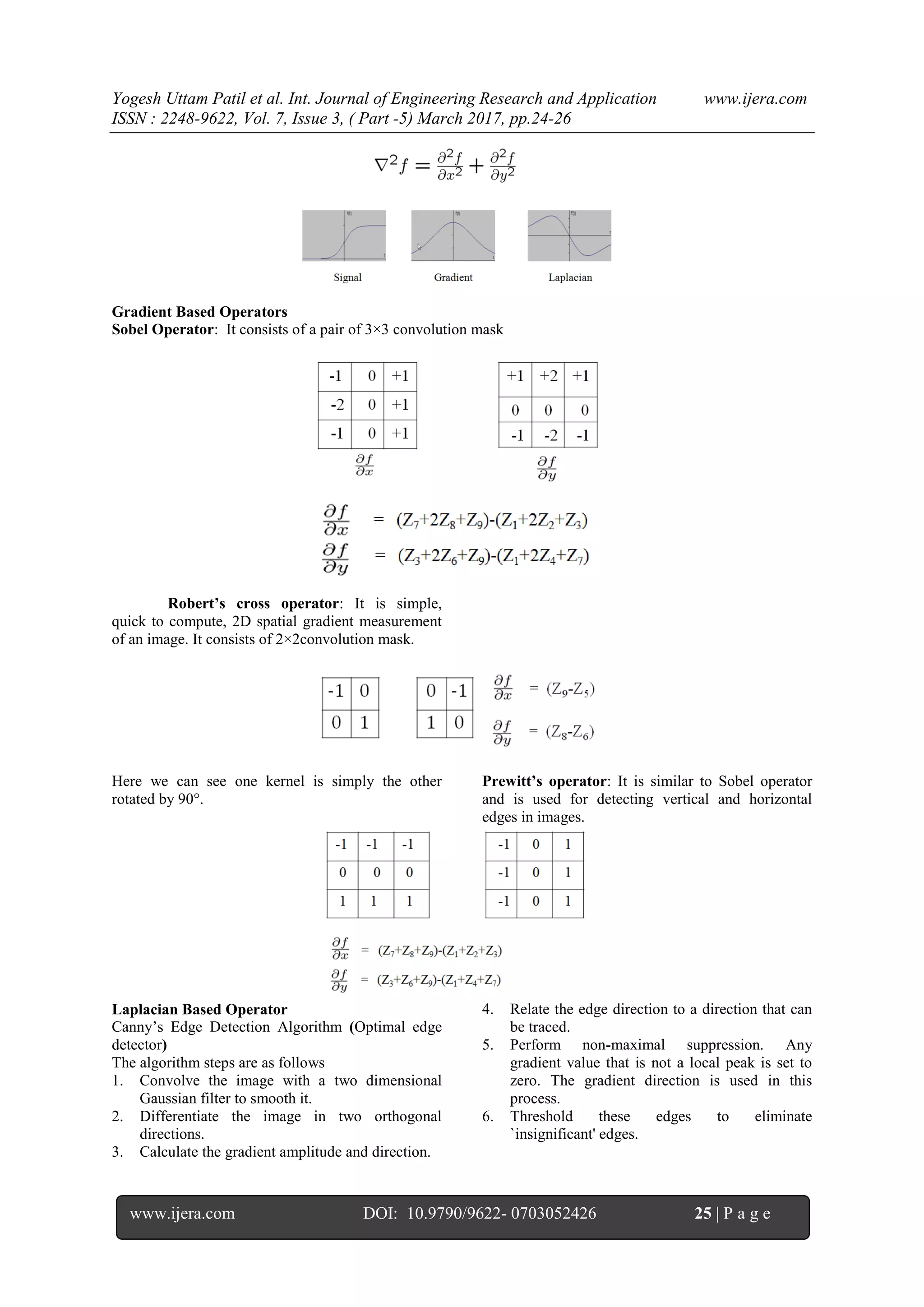 Quantitative Review Techniques Of Edge Detection Operators Pdf