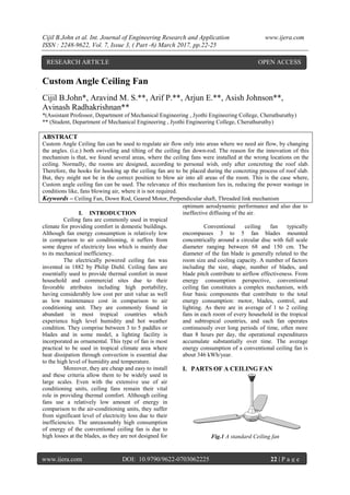 Custom Angle Ceiling Fan | PDF