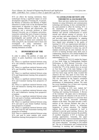 The effect of information and communication technology (ICT) in Jordanian learning | PDF