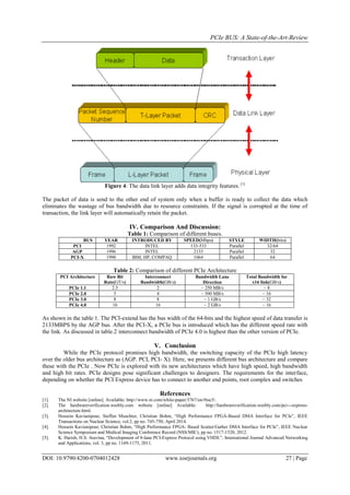 PCIe BUS: A State-of-the-Art-Review | PDF
