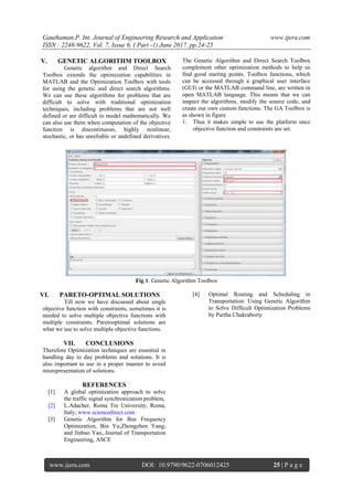 Optimization techniques for Transportation Problems | PDF