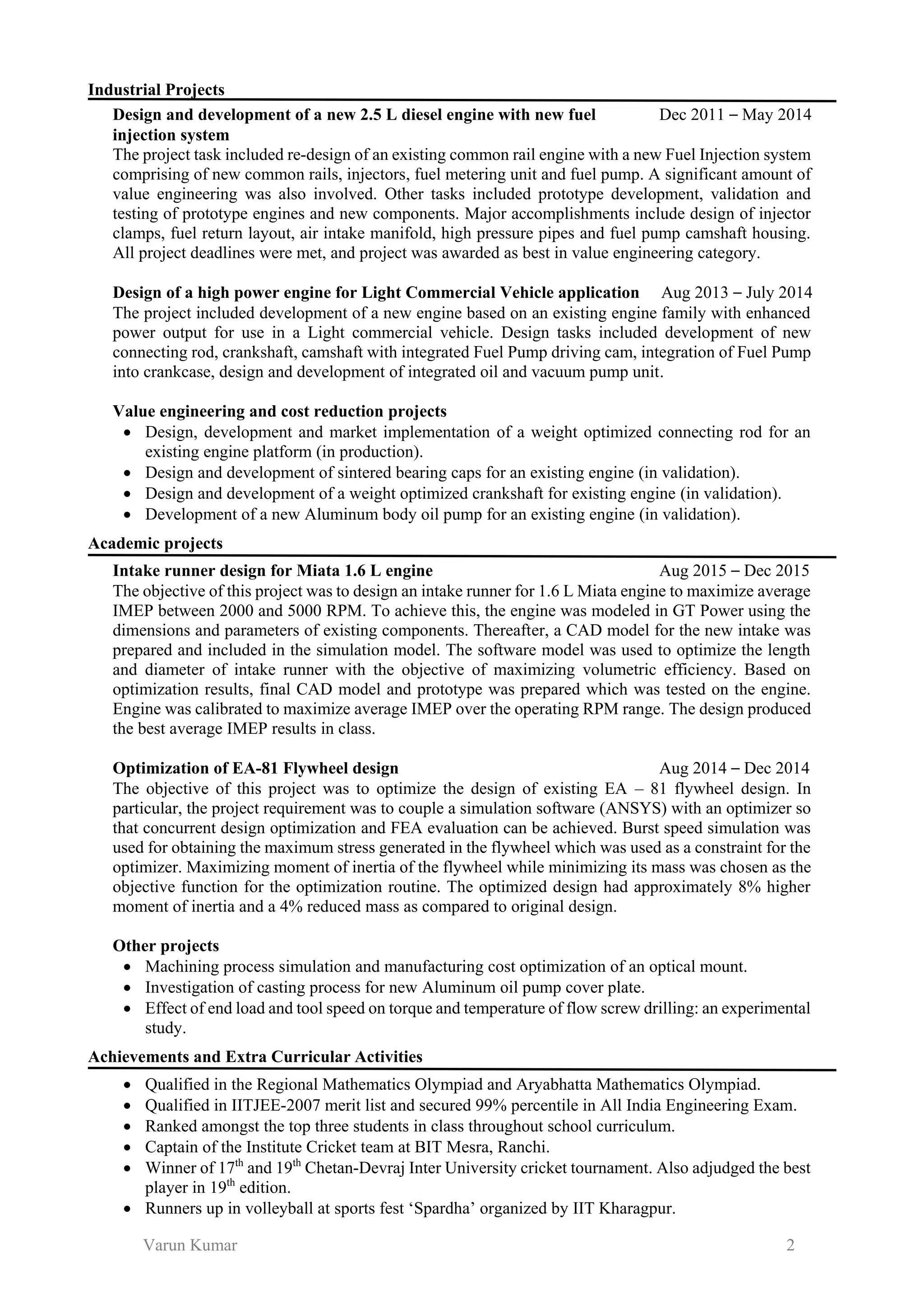 Varun Kumar-Design Engineer_new | PDF