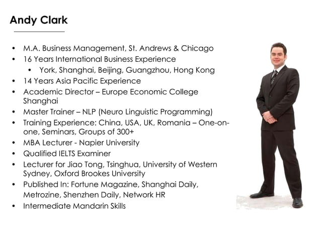 Andy Clark Trainer Intro | PPTX