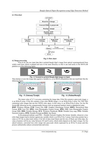 Bangla Optical Digits Recognition using Edge Detection Method | PDF