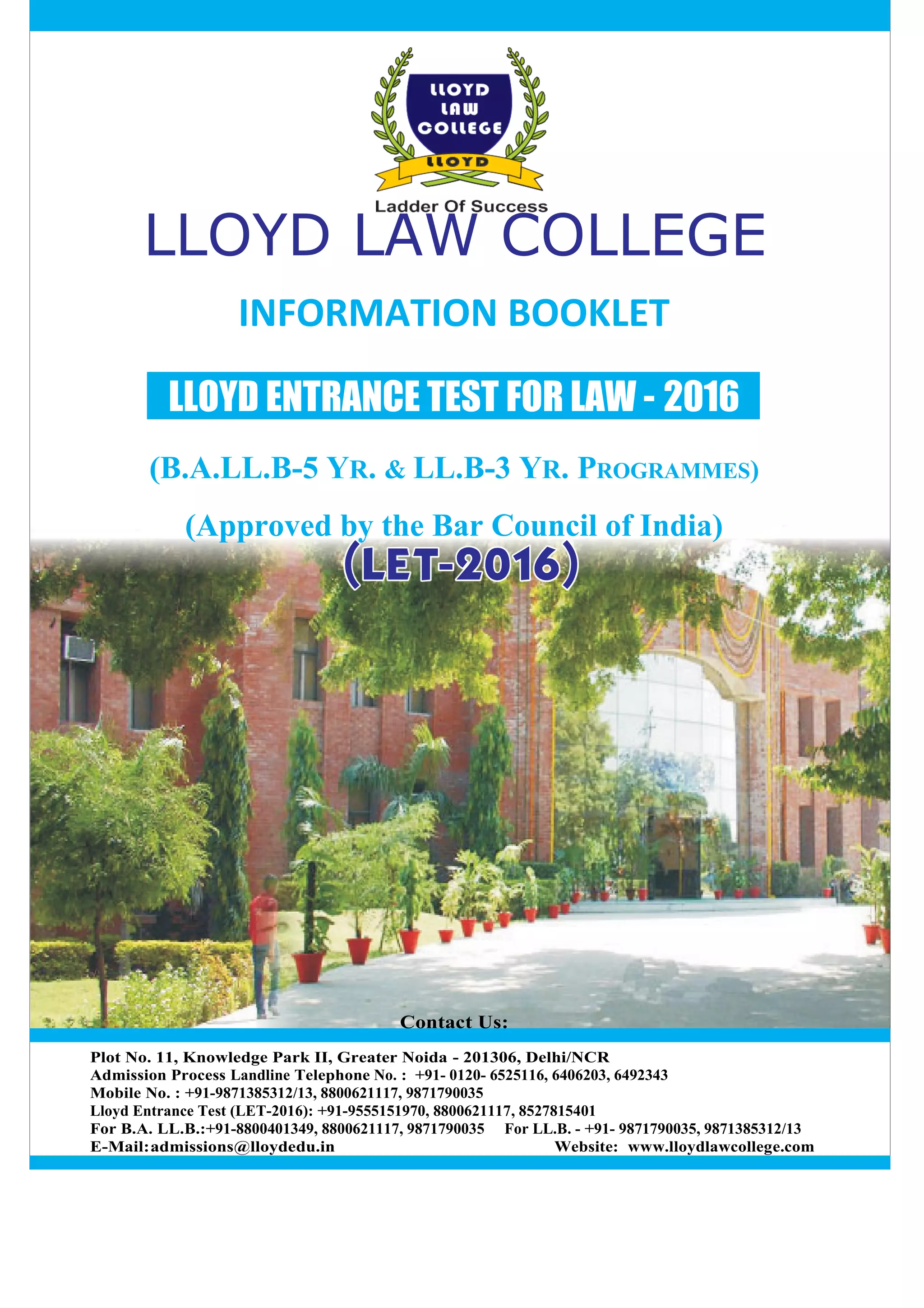 Infromation Booklet LET 2016 | PDF