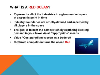 Turning RED Oceans, Blue | PPT