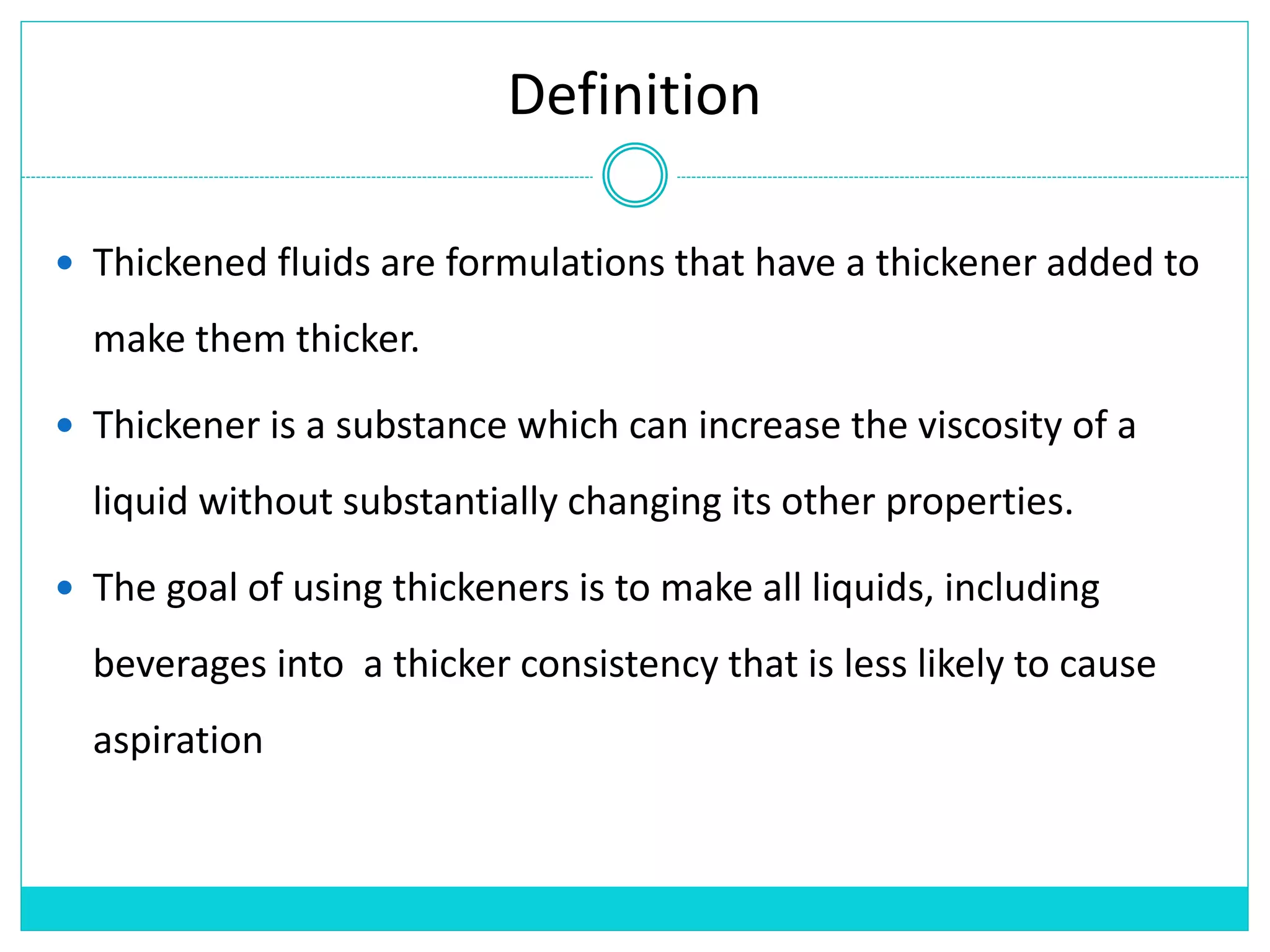 Fluid Thickeners | PPTX