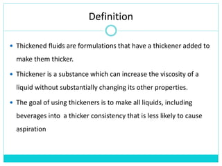 Fluid Thickeners | PPTX