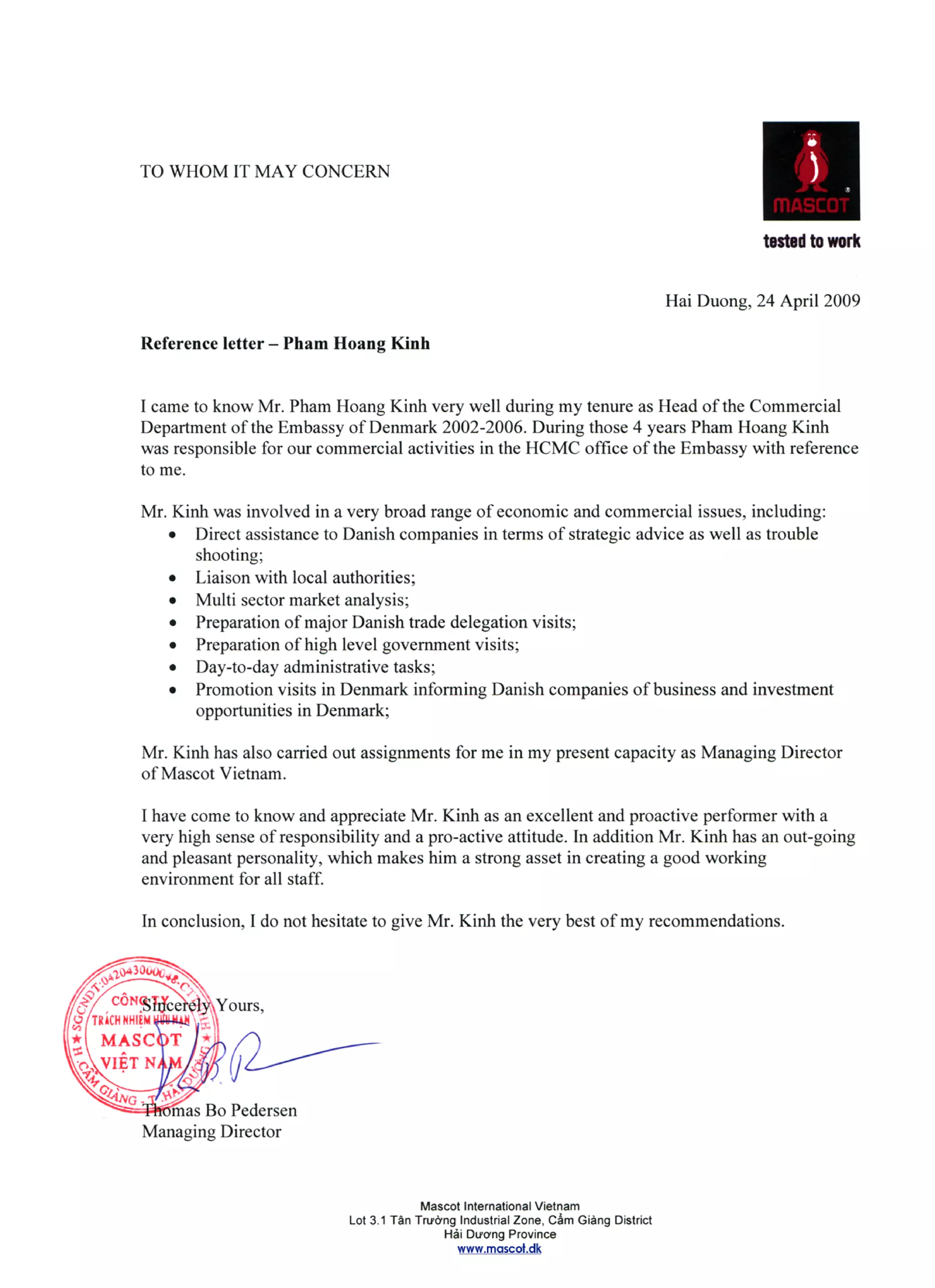 Ref Letter from Thomas Bo | PDF