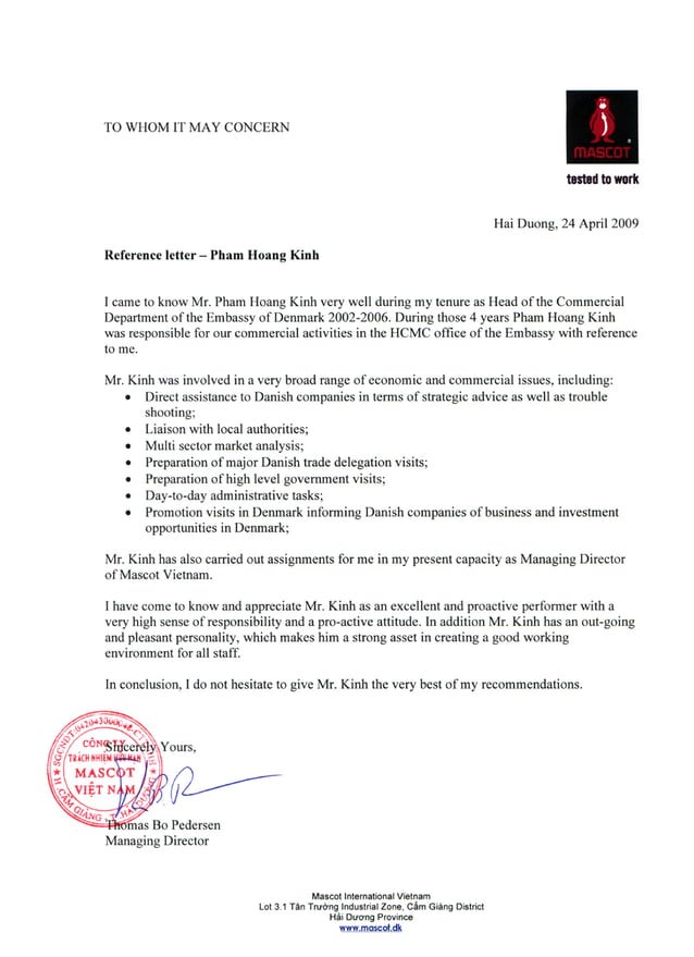 Ref Letter from Thomas Bo | PDF