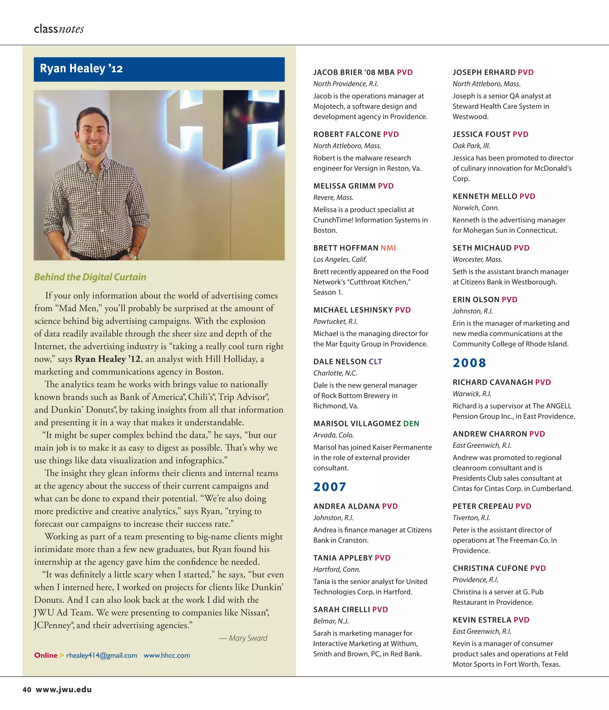 JWU Magazine 2014 Spring | PDF