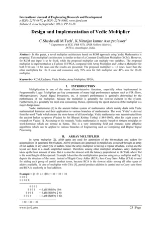 International Journal of Engineering Research and Development (IJERD ...