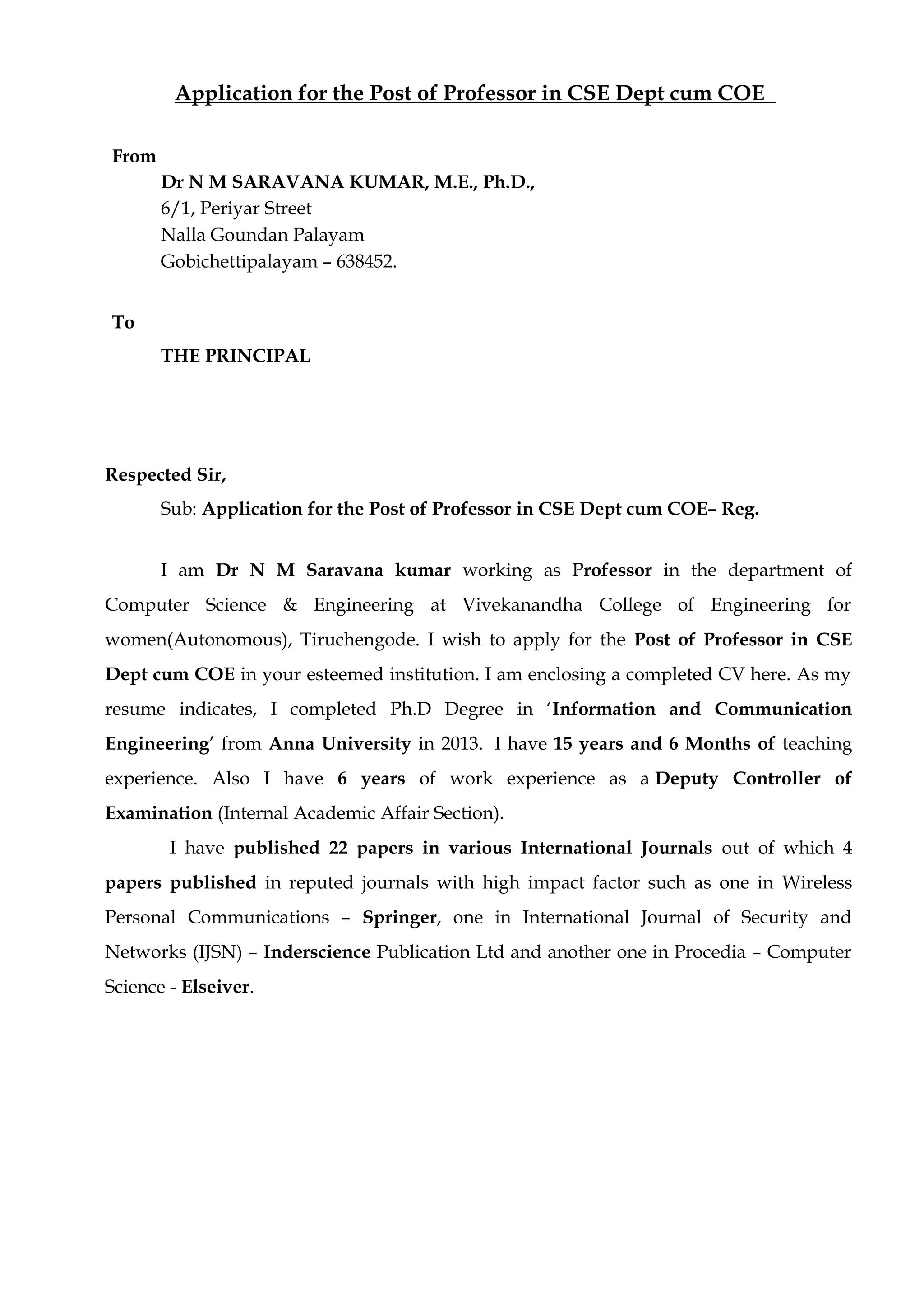 Saravana kumaar RESUME 2016 | DOC