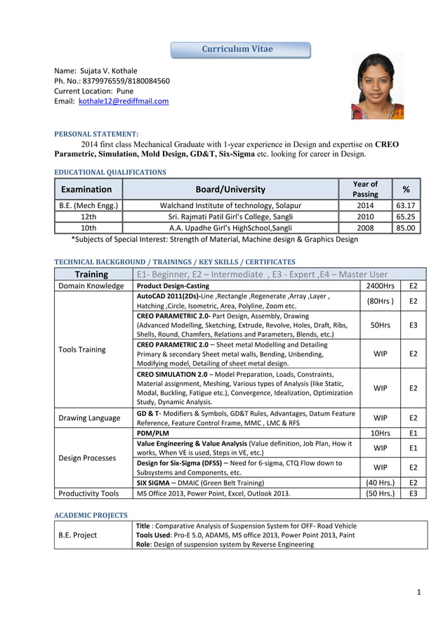 SUJATA_KOTHALE-RESUME | PDF