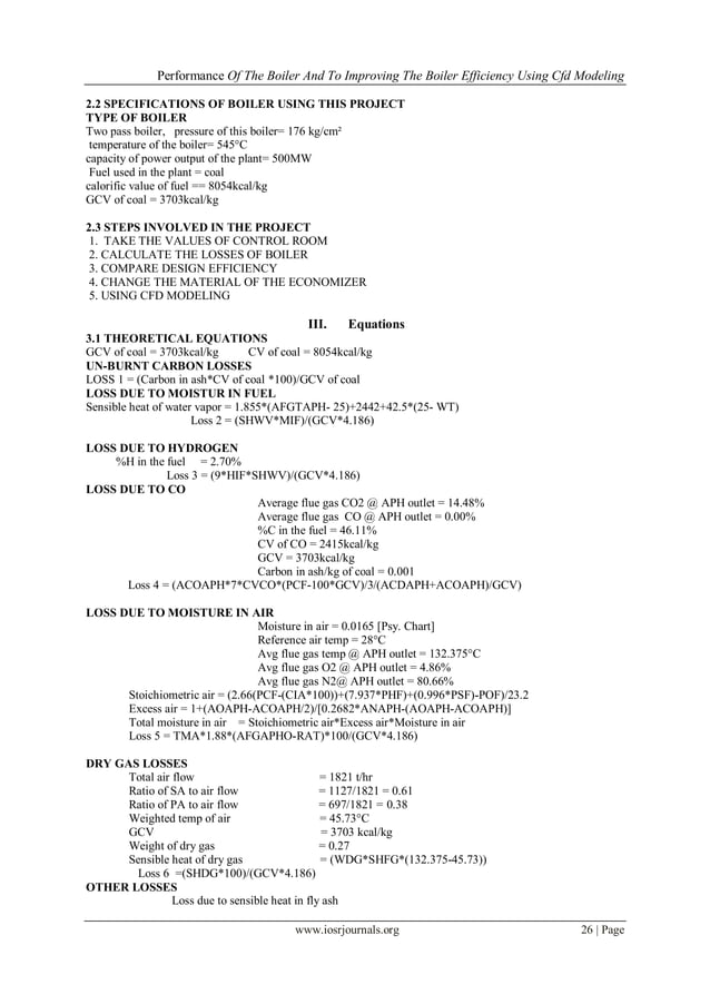 Performance of the Boiler and To Improving the Boiler Efficiency Using ...