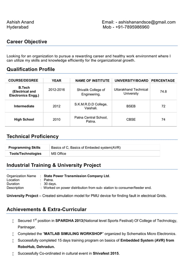 Ashish resume (2) - Copy | PDF